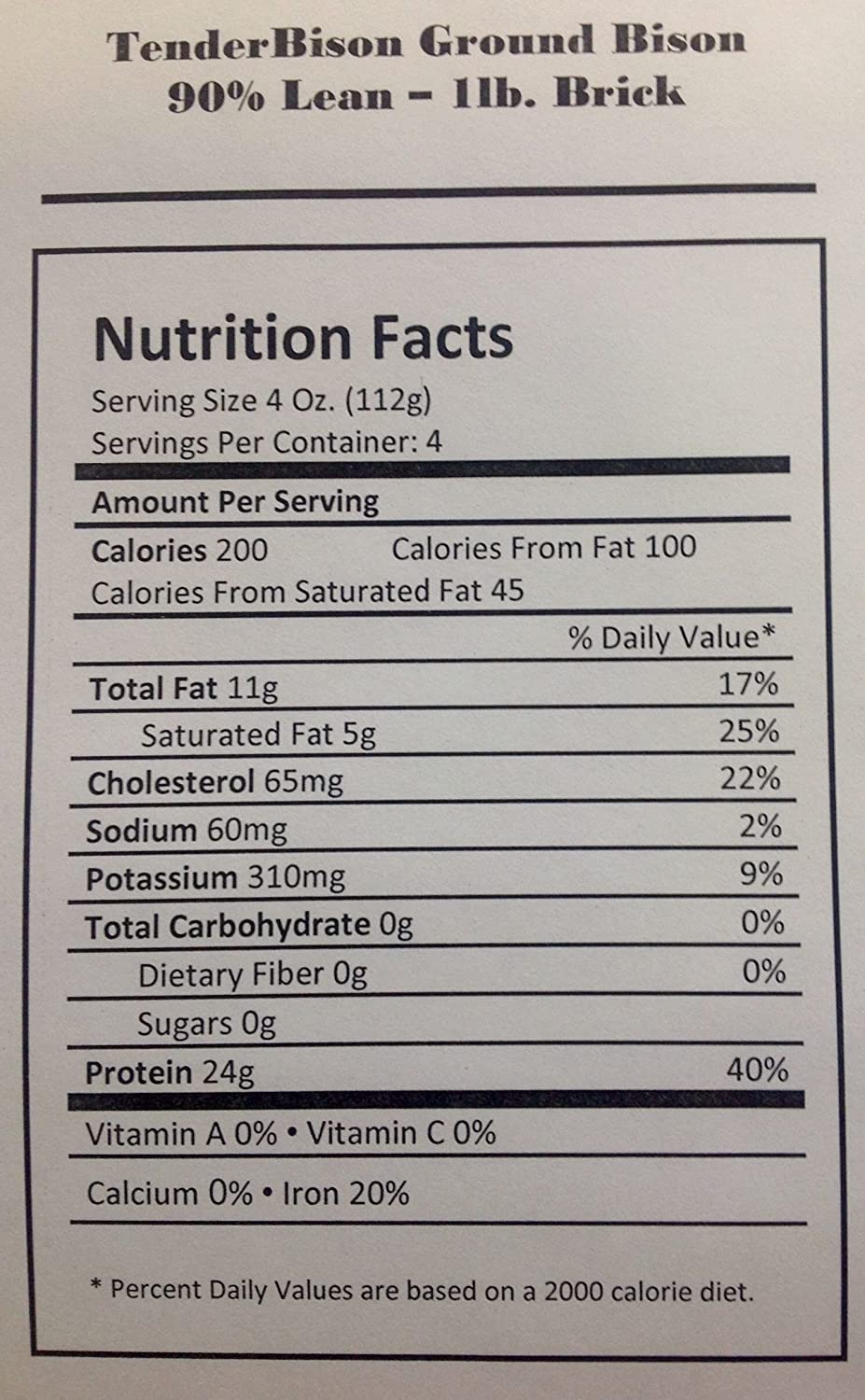 Ground Bison 90% Lean, 16 oz (4 count) – North American Bison LLC