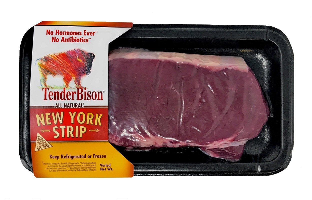 Bison New York Strip Steak, 5-9 oz (6 count) – North American Bison LLC